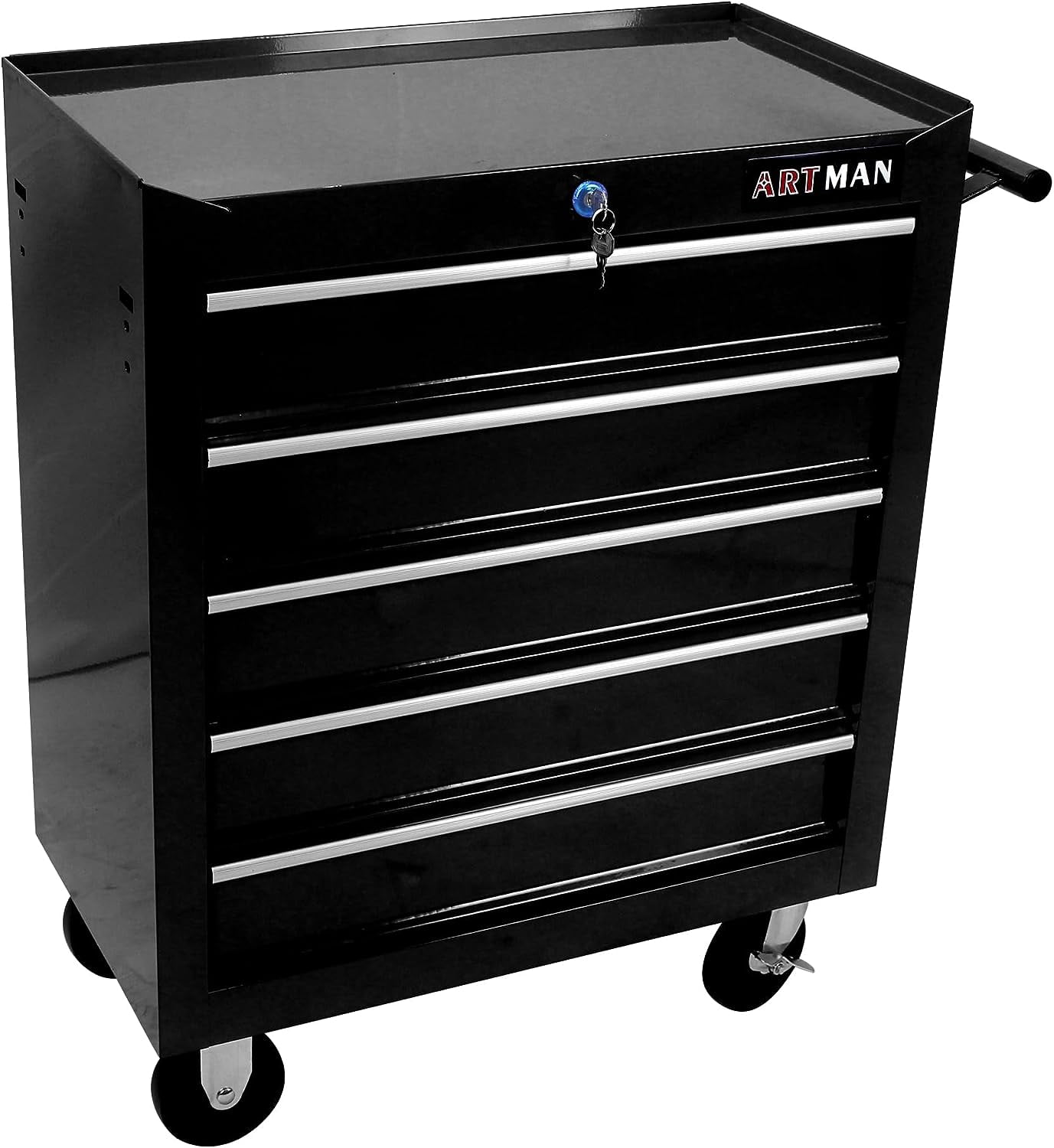 5 Drawer Rolling Tool Chest,Tool Storage Cabinet & Tool Box Cart with ...