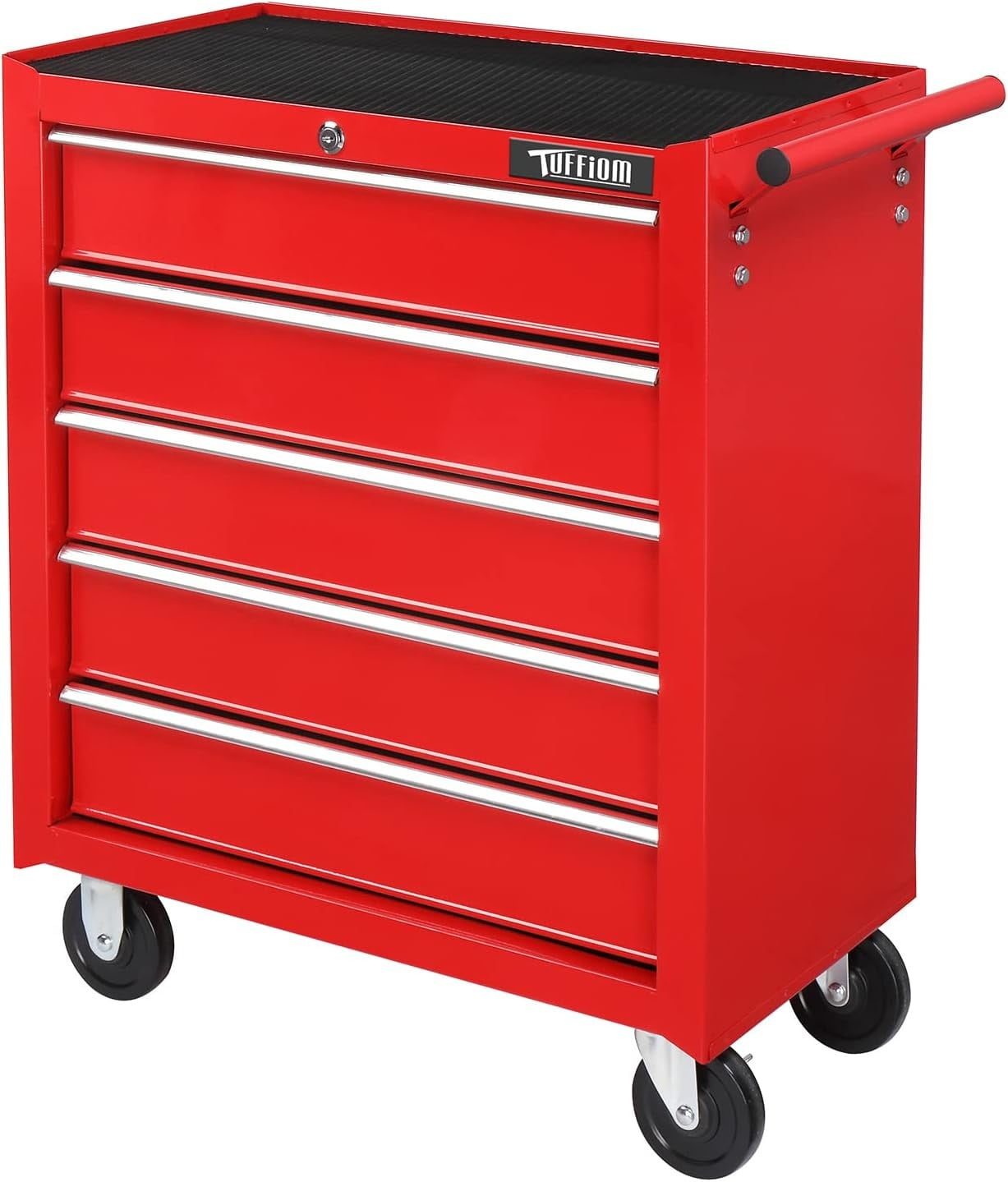 5-Drawer Rolling Tool Chest Tool Storage Cabinet with Top Cushion ...