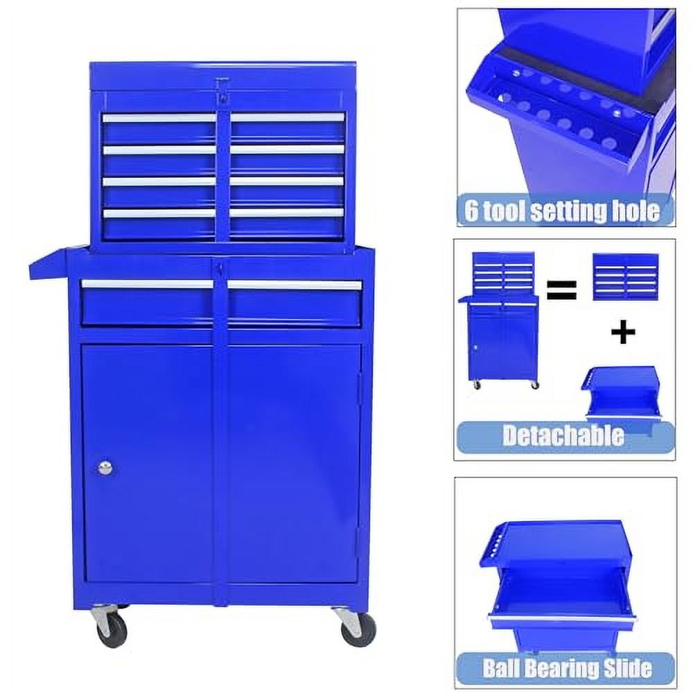 5-Drawer Rolling Tool Chest with Wheels and Drawers, Heavy Duty 220 LBS ...