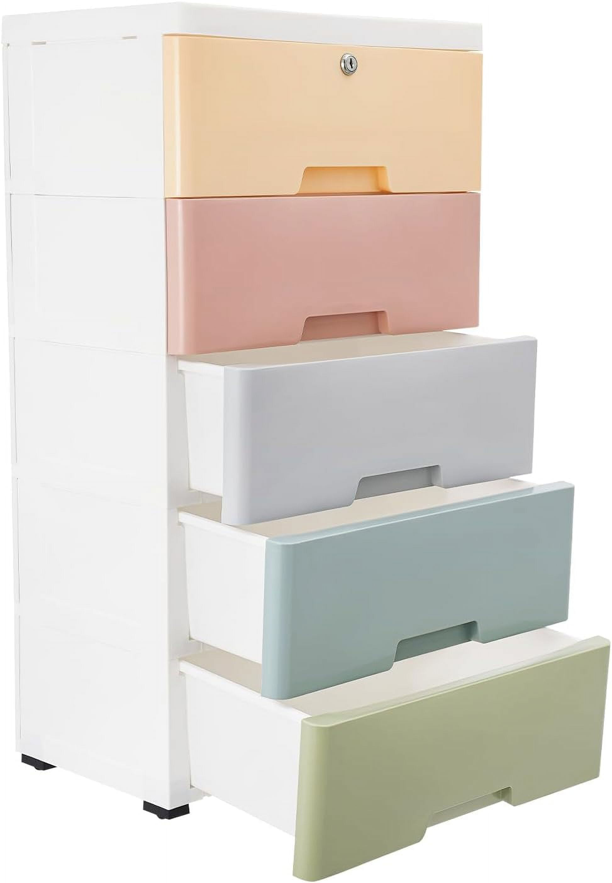 5 Drawer Storage Organizer,Plastic Drawer Storage,Plastic Storage ...