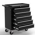5-Drawer Tool Chest,Rolling Tool Cart with Wheels,High Capacity Tool ...