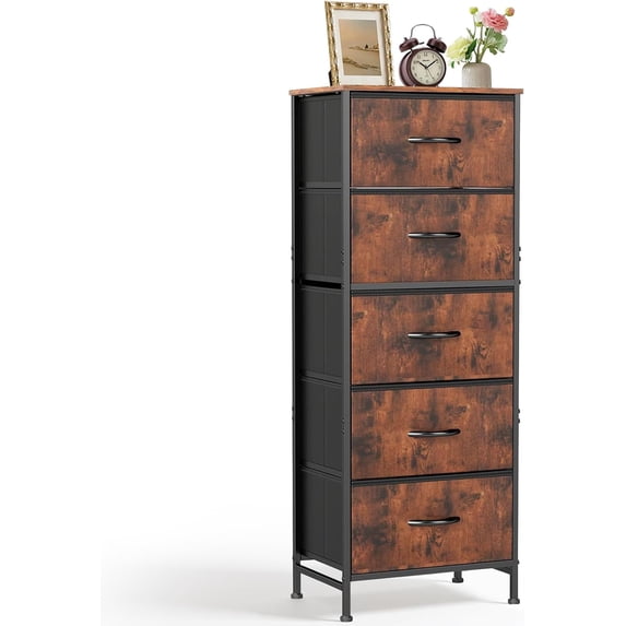 5 Drawers Dresser for Bedroom, Fabric Storage Tower Organizer with ...