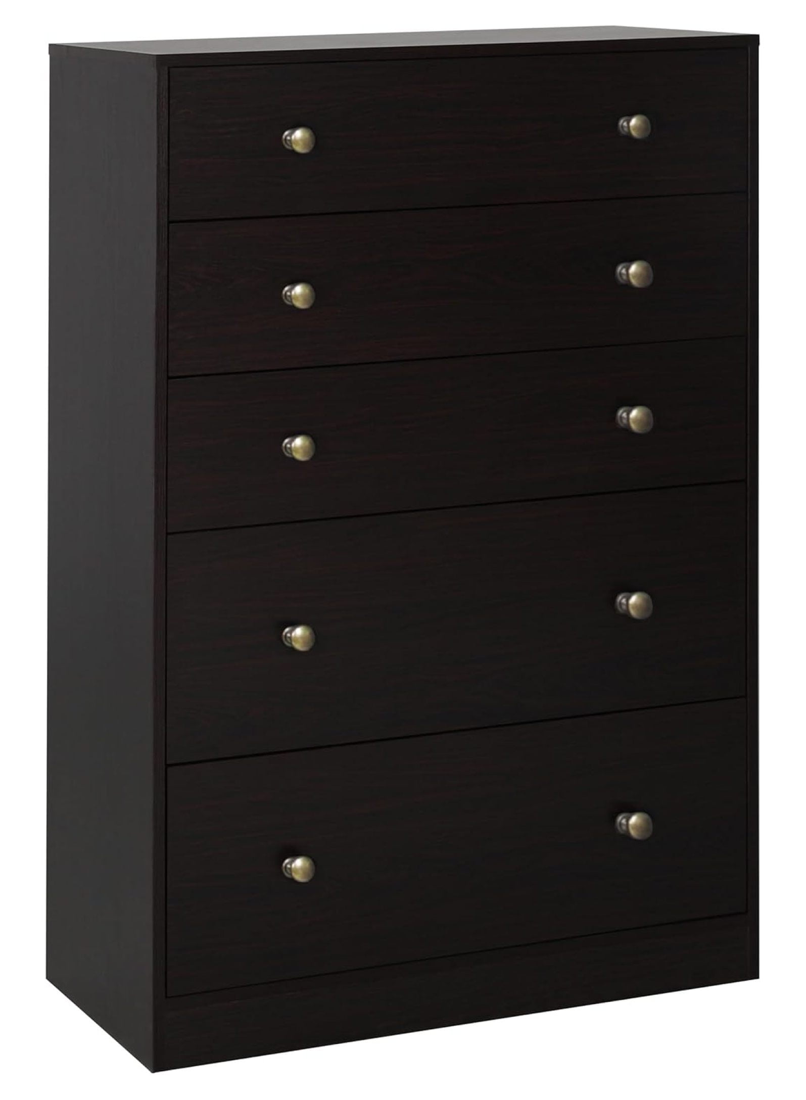 5 Drawers Dresser, Wood Storage Tower, Tall Chest Organizer Unit for ...