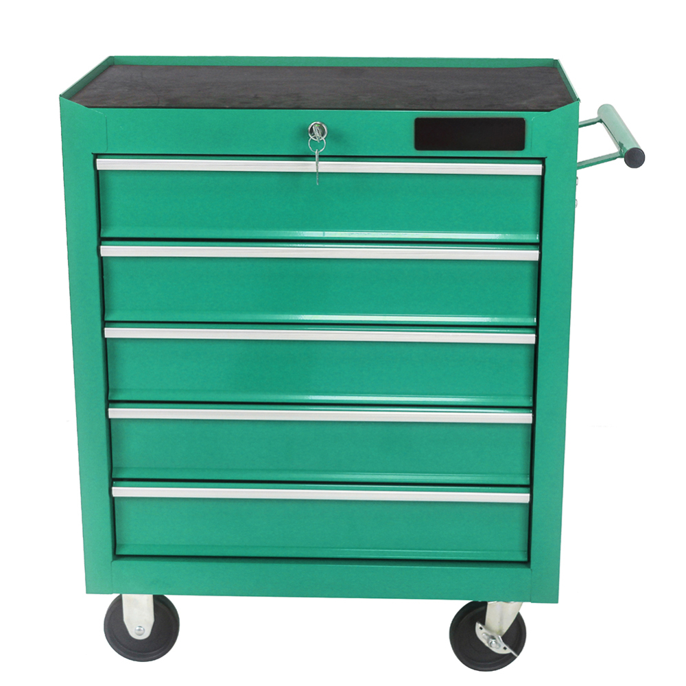 5 Drawers Multifunctional Tool Cart with Wheels, Wheeled Tool Trolley ...