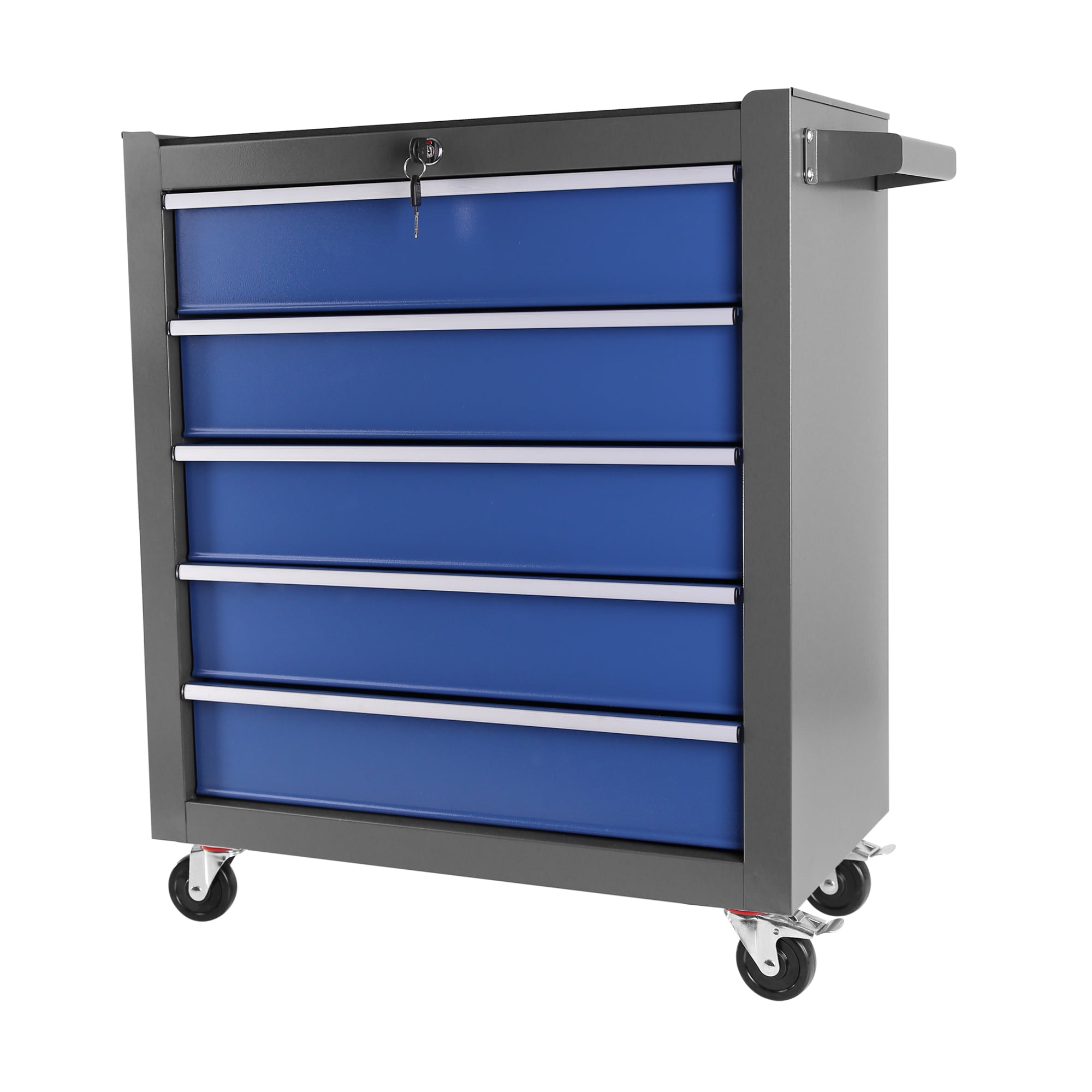 5 Drawers Rolling Tool Chest Cabinet with Wheels, Tool Storage Cabinet ...