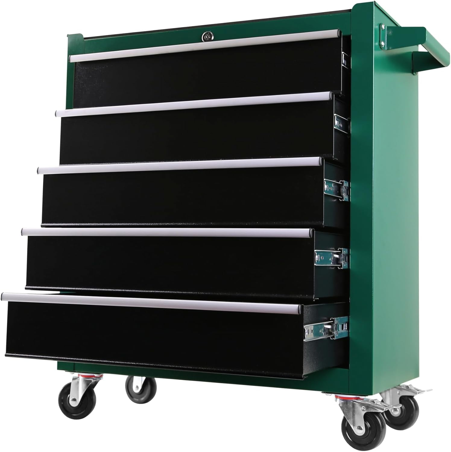 5 Drawers Rolling Tool Chest Cabinet with Wheels, Tool Storage Cabinet and Tool Box Organizer ...