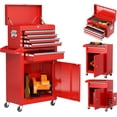 5 Drawers Tool Chest, Rolling Tool Chest with Detachable Top Tool Box ...