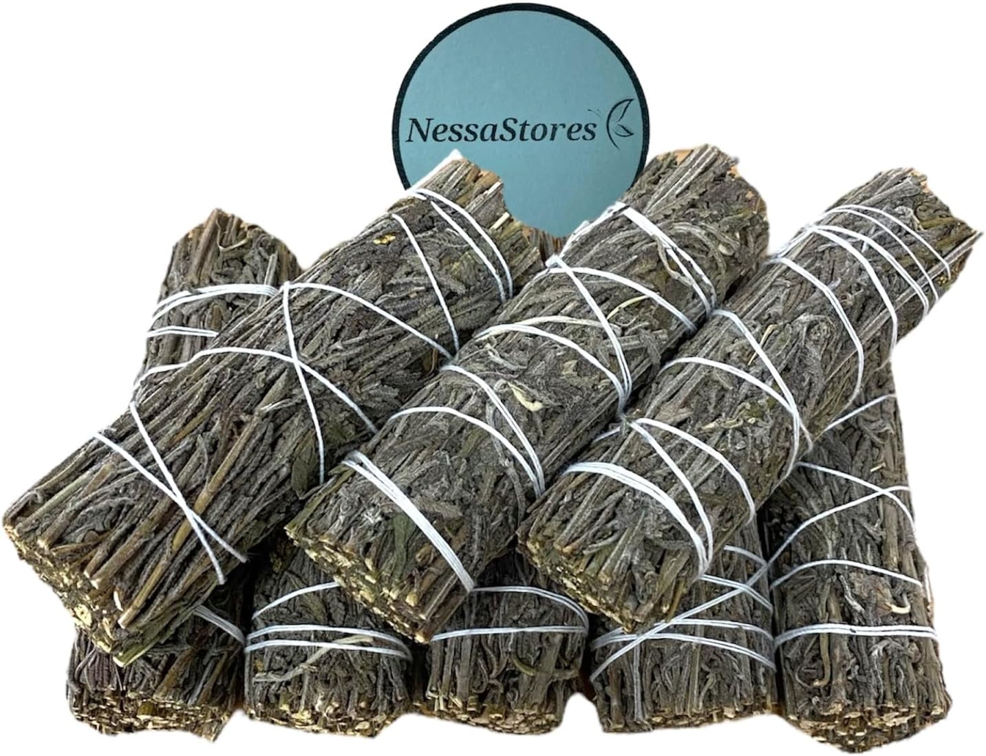 5 Dried Lavender Smudge Sticks, 4 Inch Hand Tied, All Natural ...