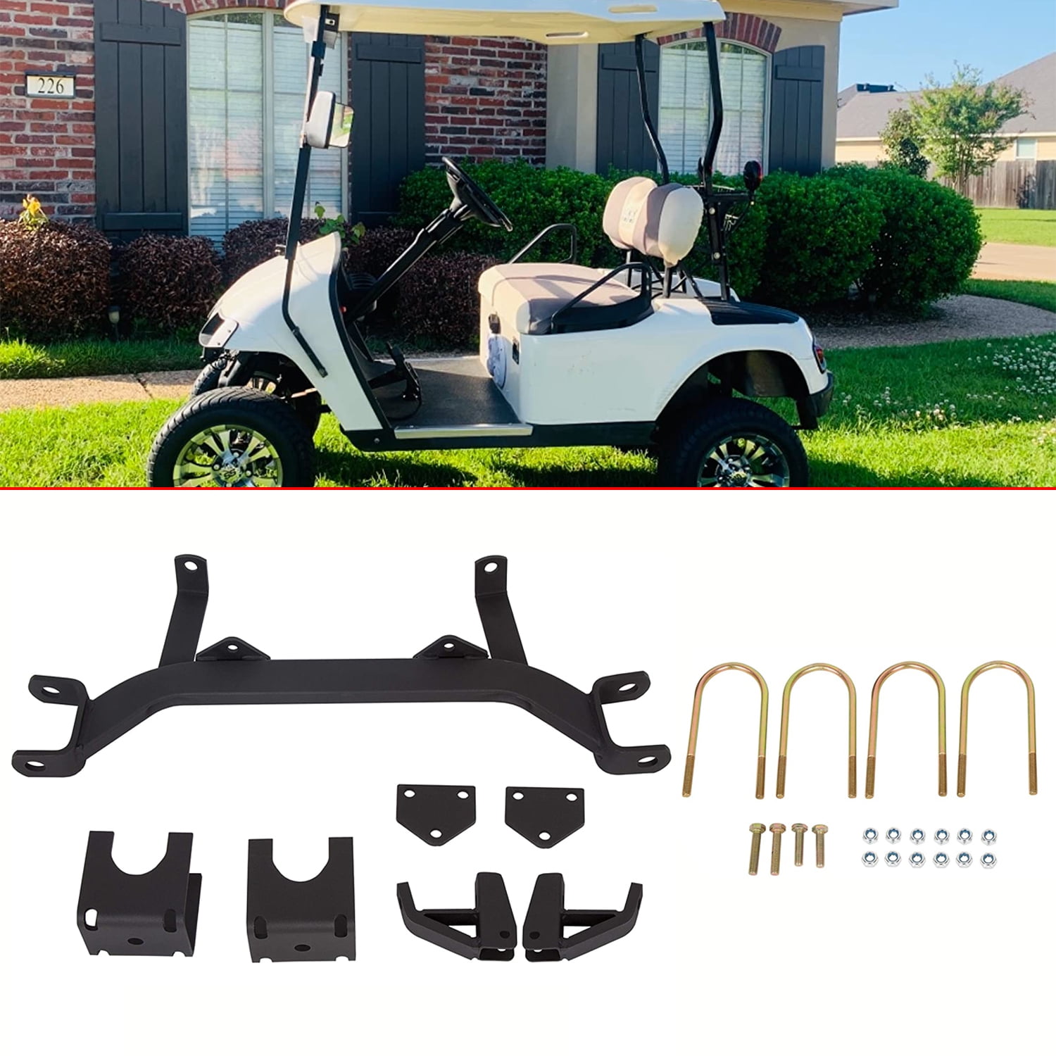 5" Drop Axle Golf Cart Lift Kit Compatible with 1994-2001.5 EZGO TXT ...
