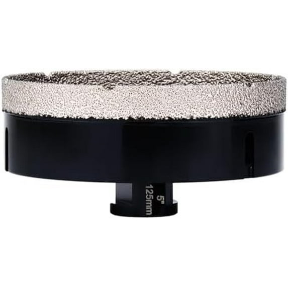 5" Dry Core Drill Bit, Tile Hole for Ceramic Porcelain Granite Quartz ...