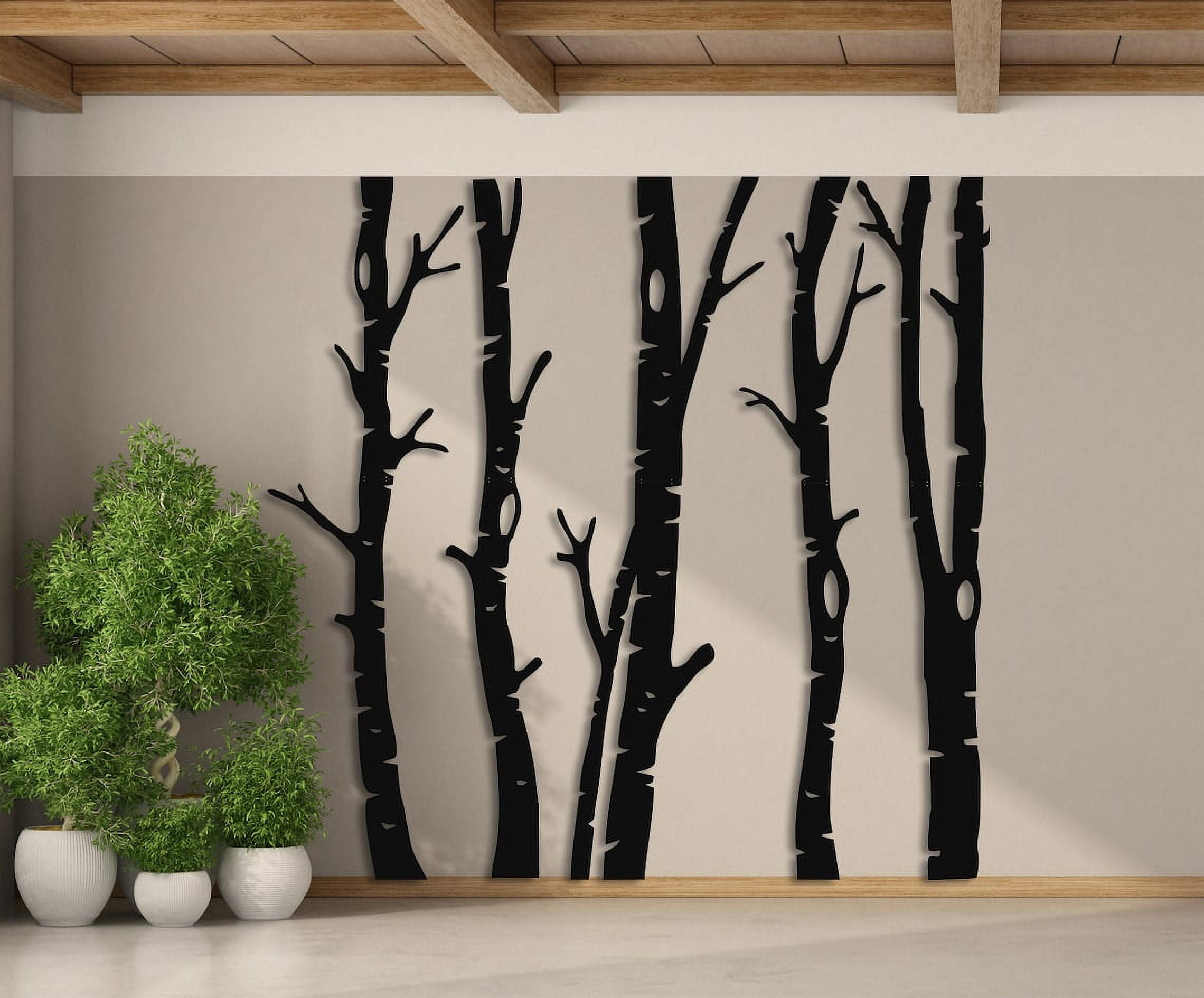 5 Dry Tree Metal Wall Decor for Home and Outside - Wall-Mounted ...