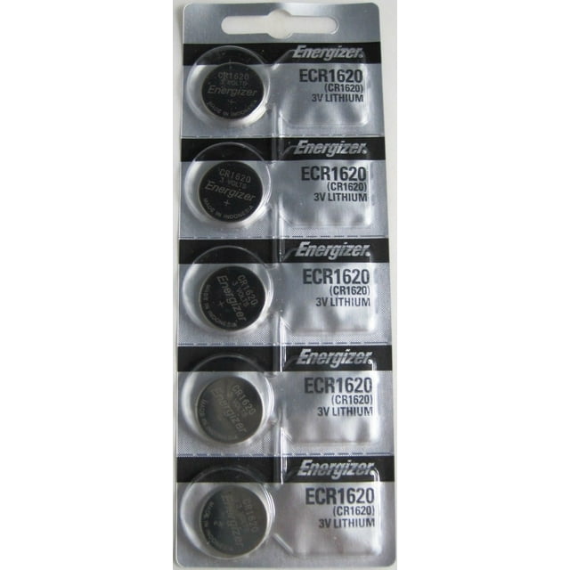 5 ENERGIZER (1 Pack) 1620 3V Lithium Coin Cell Batteries - Walmart.com