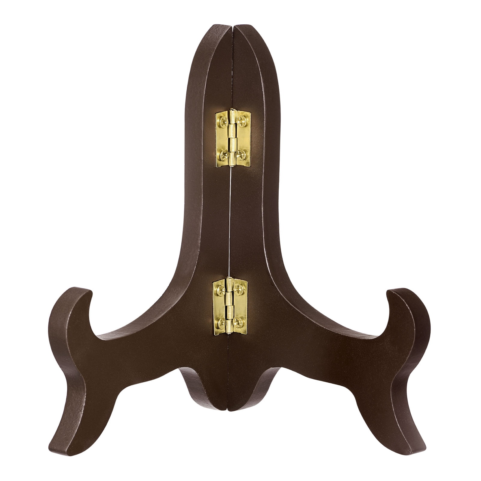 Uxcell 5" Easel Plate Holder, Wooden Folding Display Stand Brown for ...