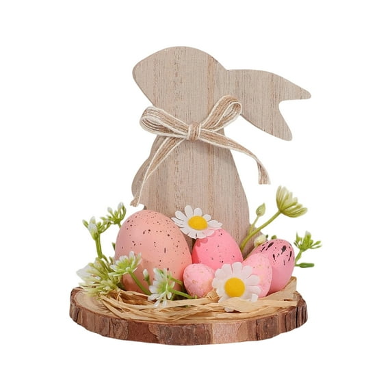 5"Easter Ornament Easter Table Centerpiece Wooden Bunny Rustic Easter ...