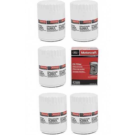 5 Engine Oil Filters OEM FORD MOTORCRAFT FL500S Buick Cady Chevy Jeep ...