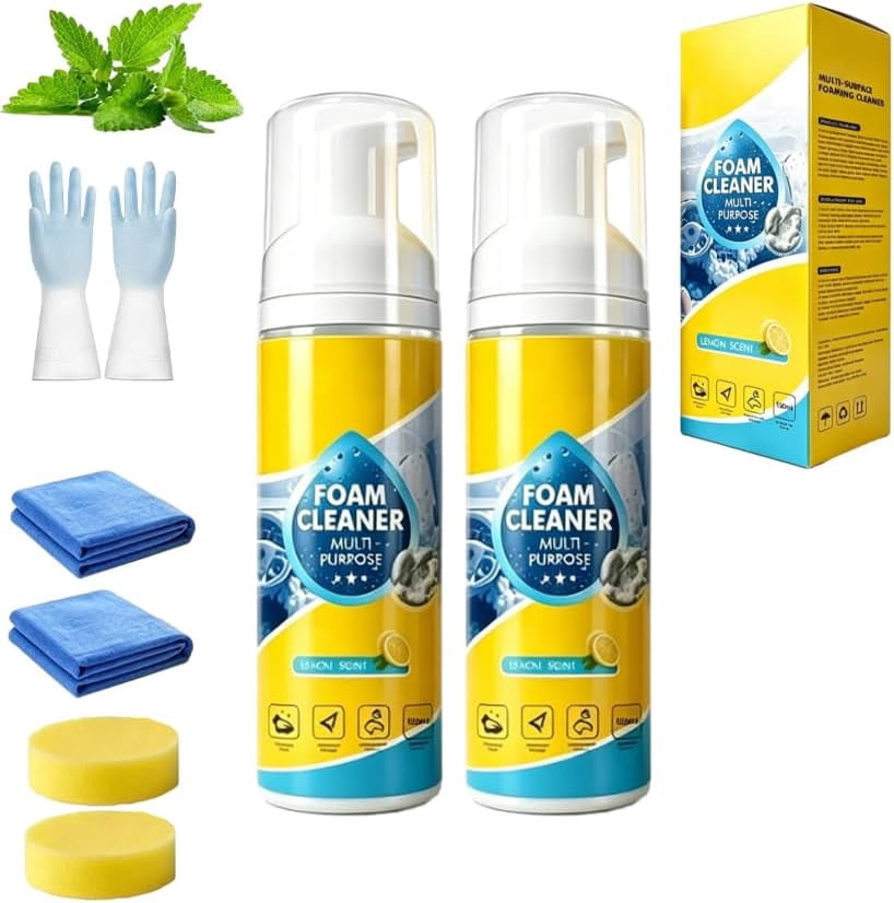 5 FL OZ foam cleaner all purpose, 4-in-1 Multi-Enzyme Foam Cleaner for ...