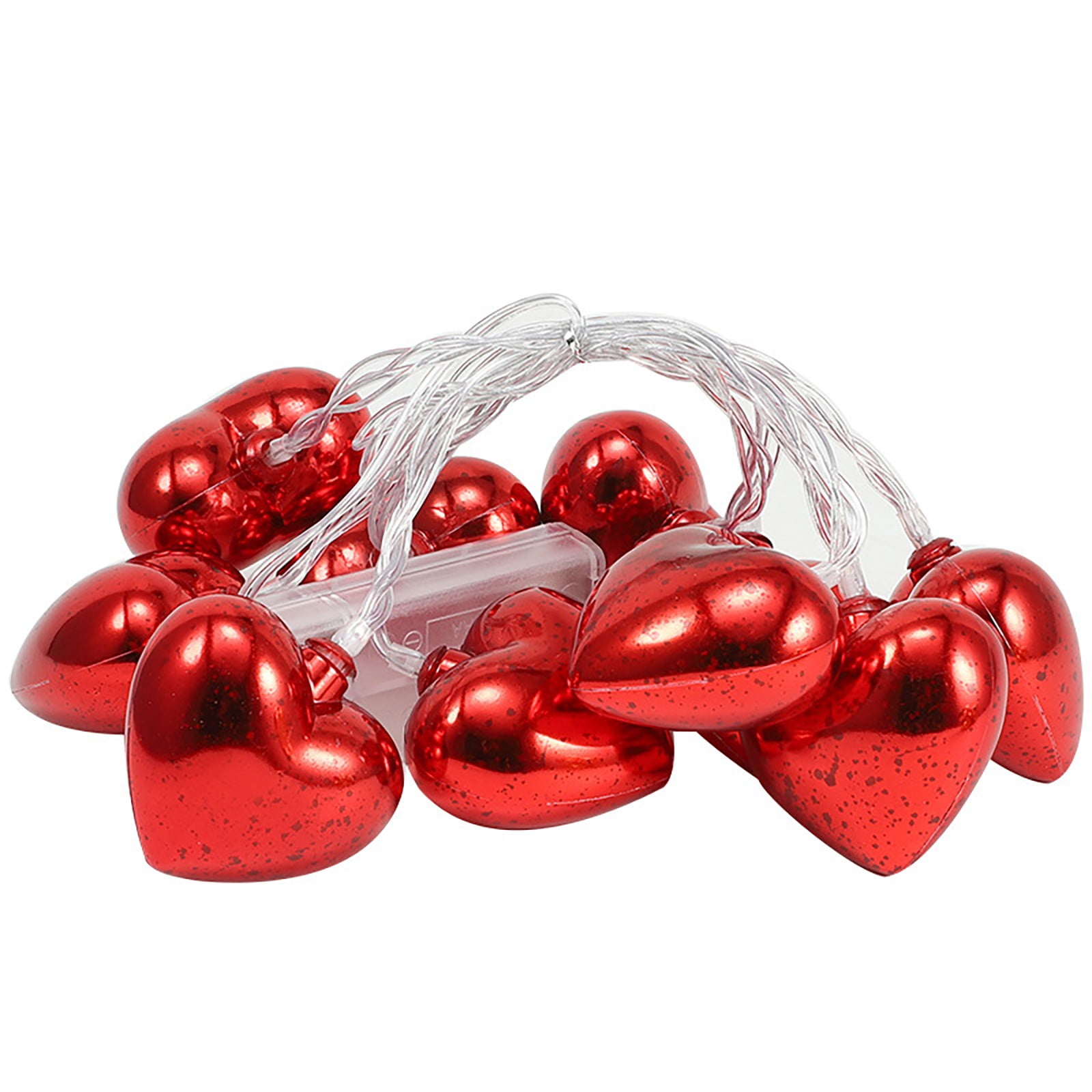5 FT 10 LED Battery - Operated Heart - Shaped String Lights for ...
