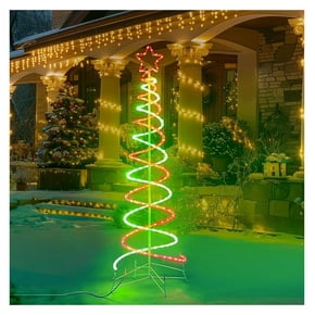 Spiral Rope Light Tree