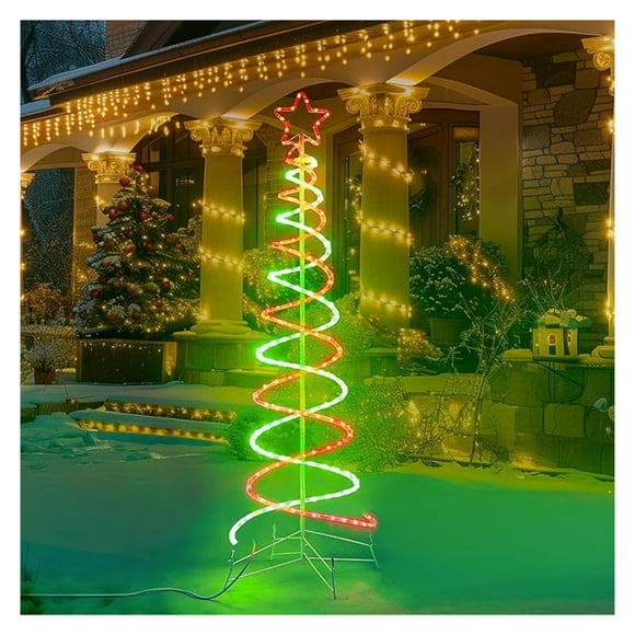 Spiral Rope Light Tree