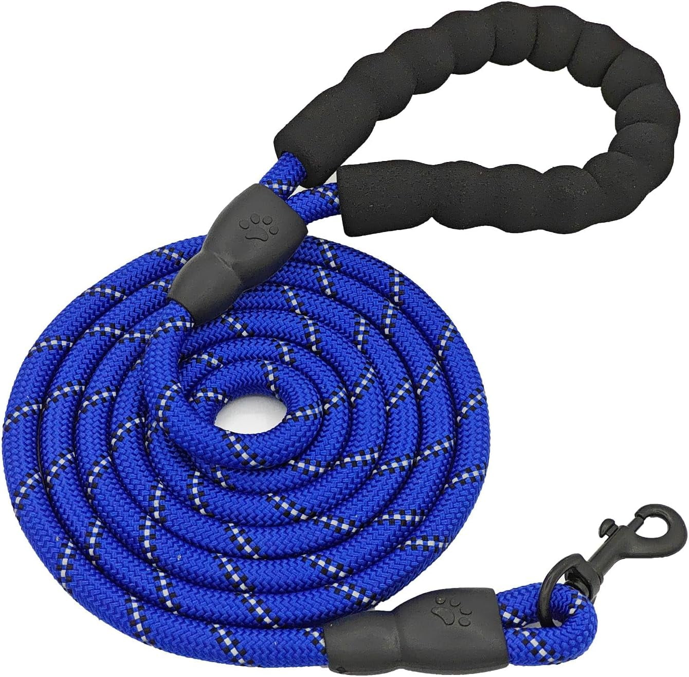 5 FT Dog Leash with Comfortable Padded Handle and Highly Reflective ...