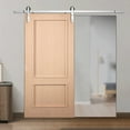 5 FT Sliding Barn Door Hardware Track Kit, Straight Pulley, Heavy Duty ...