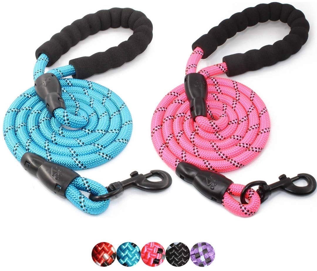 TiokMc Rope Dog Leash for Medium and Large Dogs up to 150 lbs ...