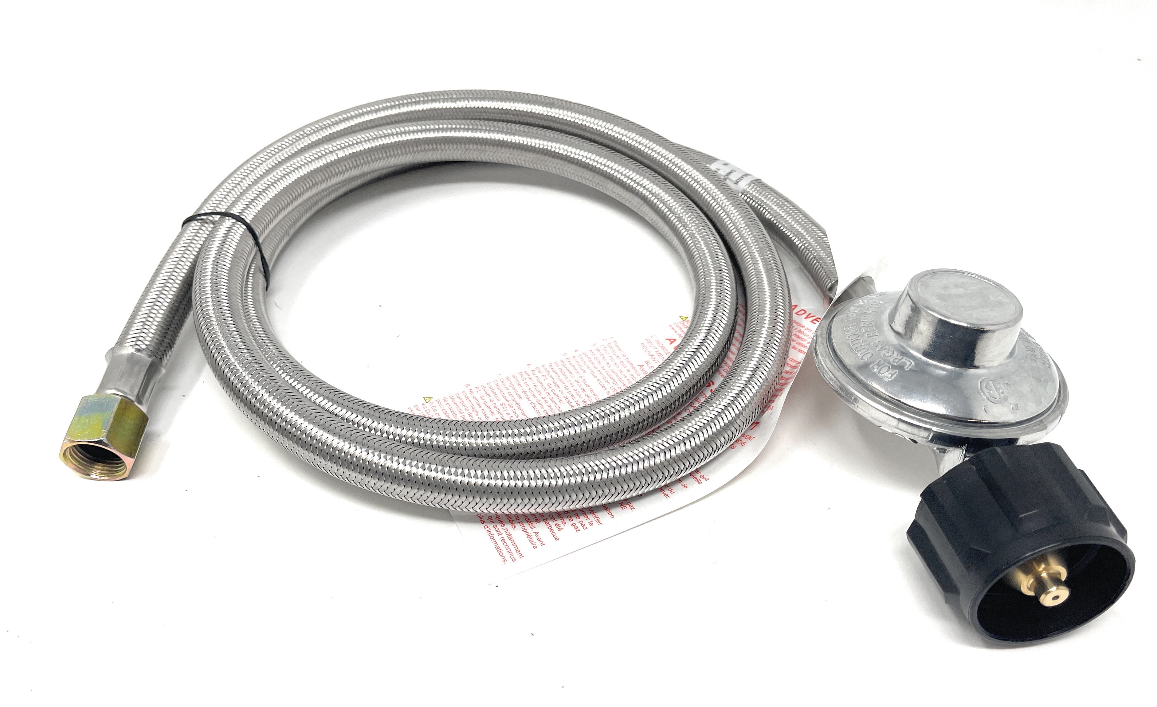5-FT Universal QCC1 Low-Pressure Propane Regulator with Stainless Steel ...