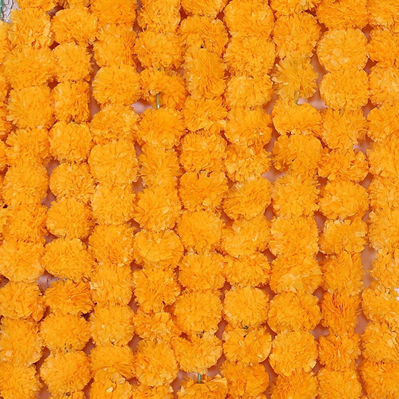 5 Feet Artificial Marigold Garland Artificial Flowers String Decor for ...