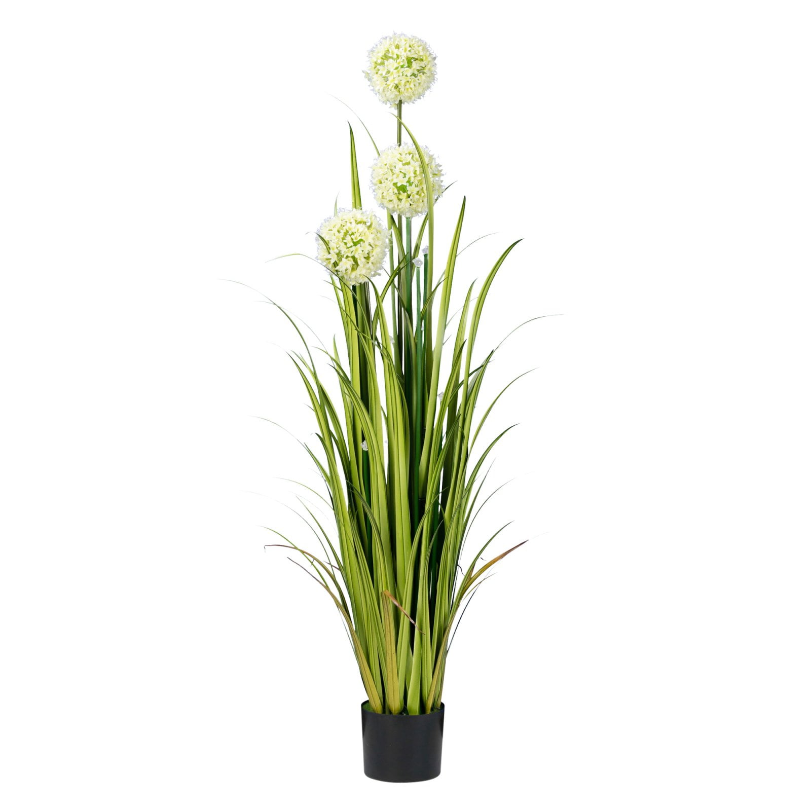Glamour Home 5 Feet High Artificial Reed with Decorative Flowers ...