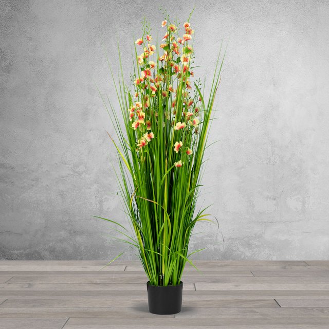 Glamour Home 5 Feet High Artificial Reed with Decorative Yellow and ...
