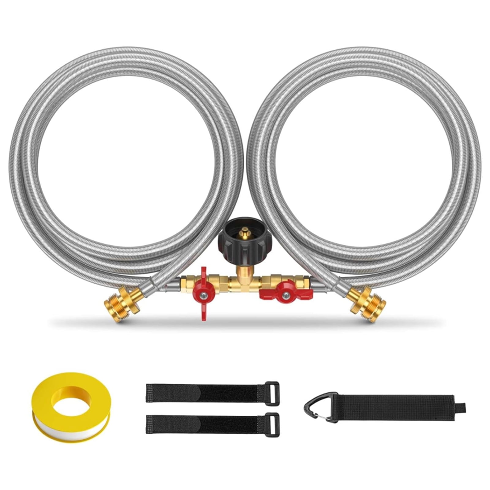 5 Feet Propane Tank Splitter Hose Extension with QCC1 / Type1 Fitting ...