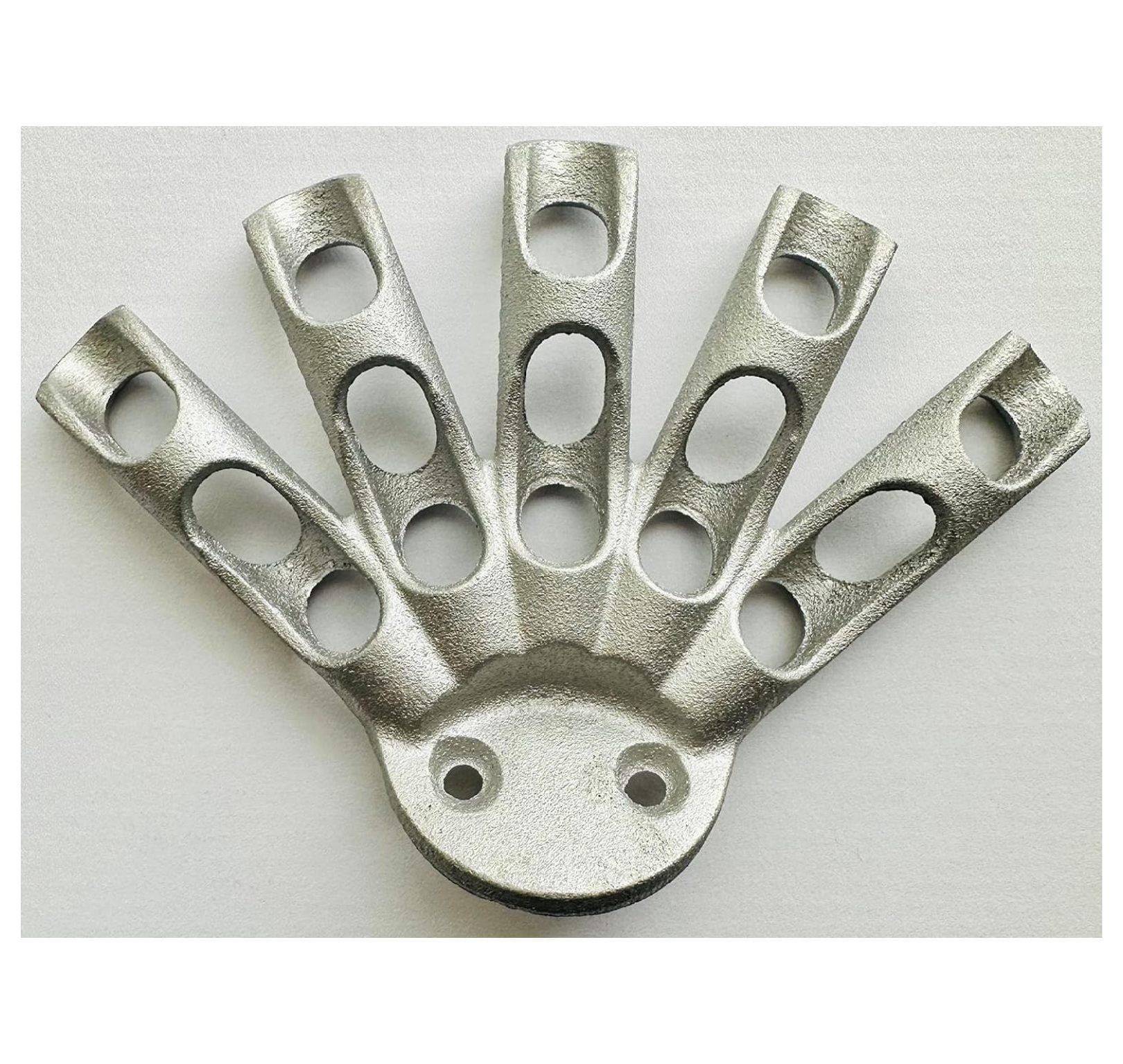 5-Flag Bracket Cast Aluminum - Holds Up To (5) 12"x18" Stick Flags From ...