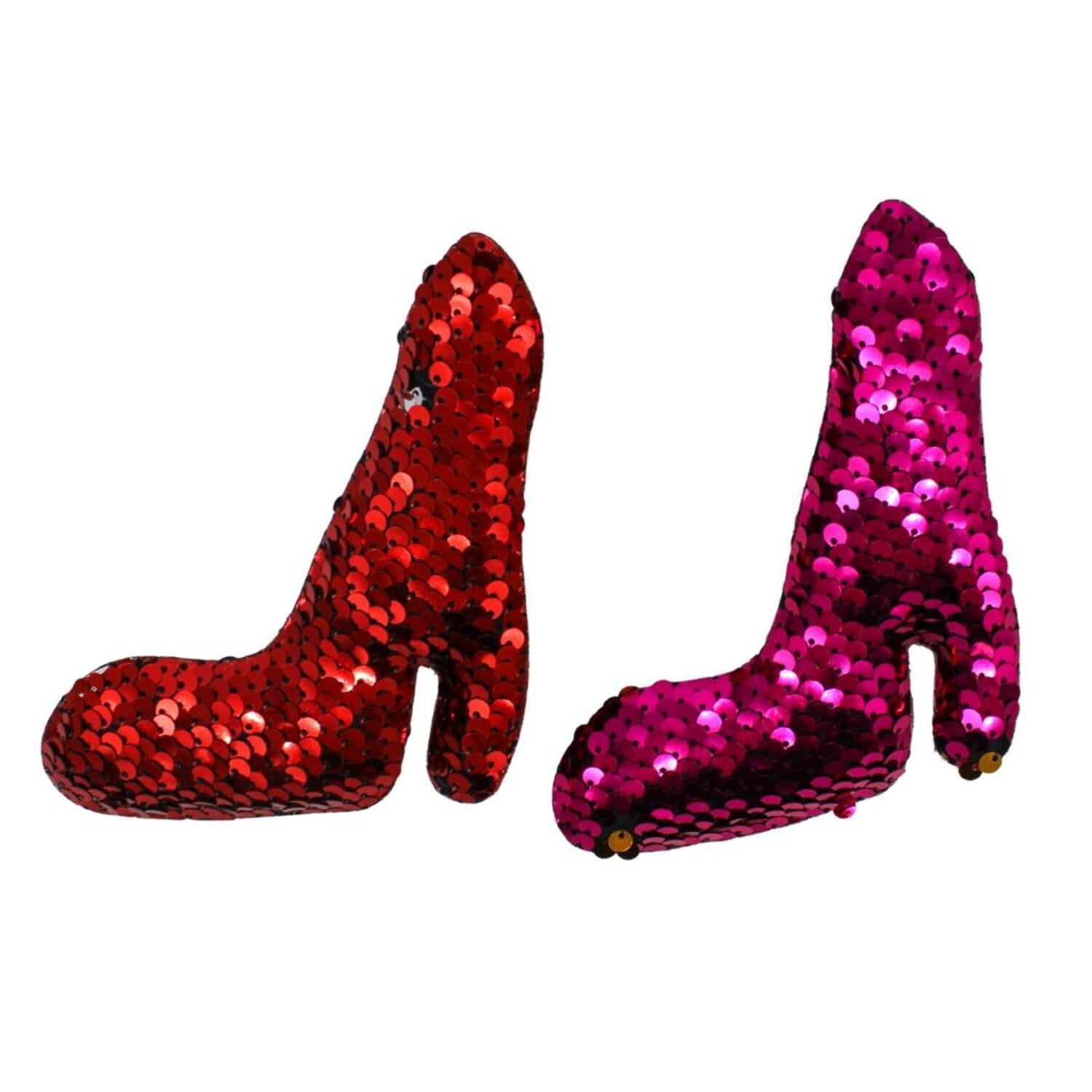 5" Flip Sequin High Heel Shoe Plush (Dozen) - Walmart.com