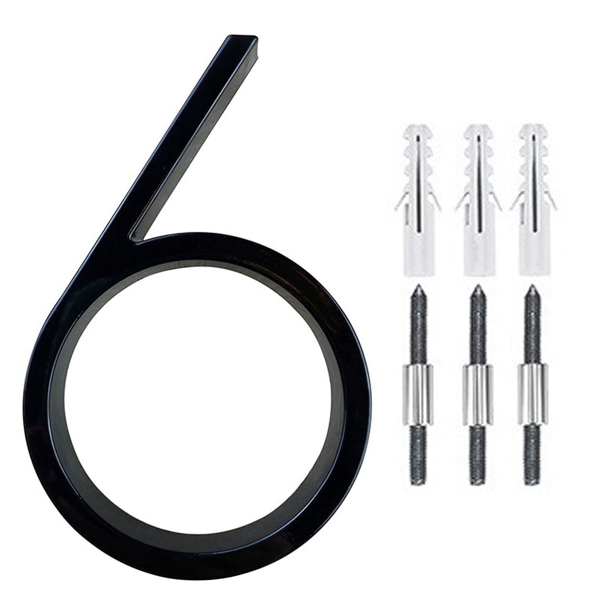 5 Floating House Number, Metal Modern House Numbers, Garden Door ...