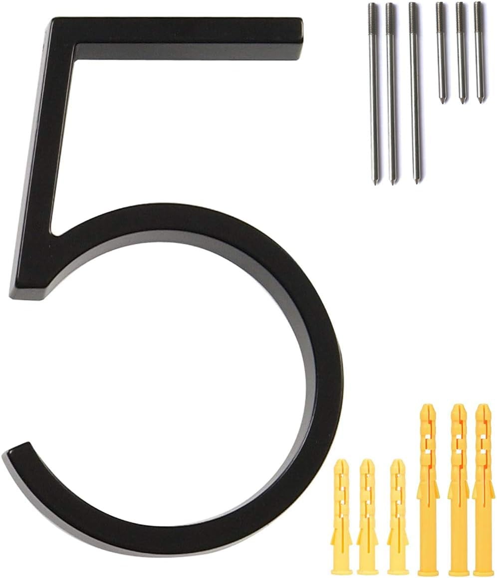 5'' Floating House Number Modern House Numbers - Zinc Alloy Home ...