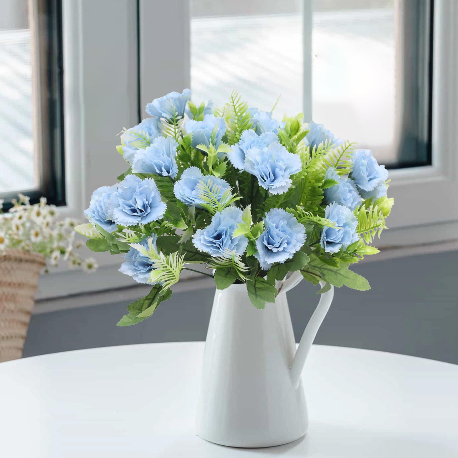 5 Flower Head Simulation Bouquet - Realistic Fake Flowers for Mother's ...
