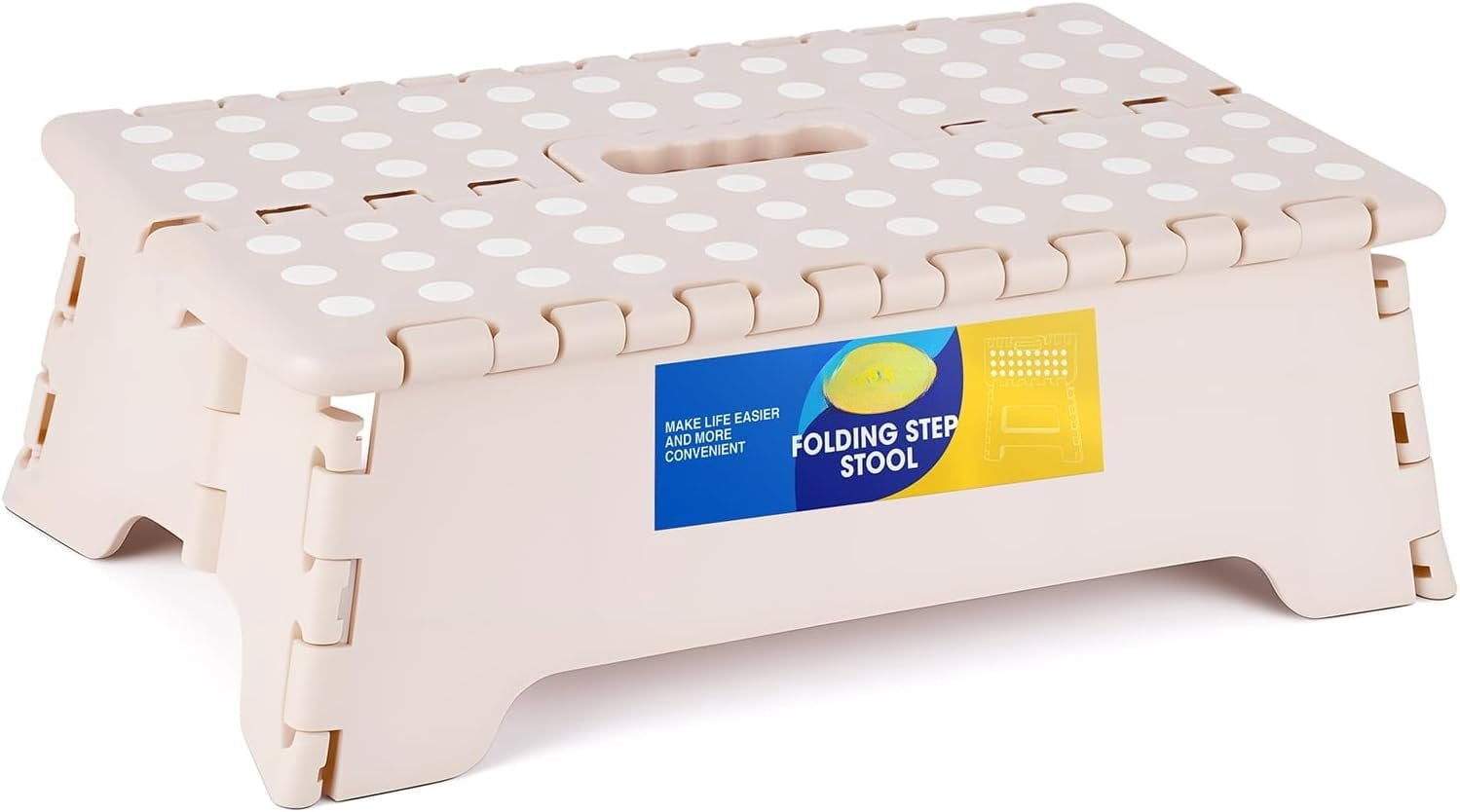 5" Folding Step Stool for and 15-Inch Extra Wide Stool Up to 300 lbs ...