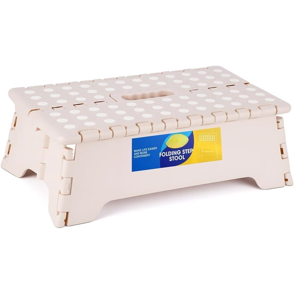 5" Folding Step Stool for and 15-Inch Extra Wide Stool Up to 300 lbs ...