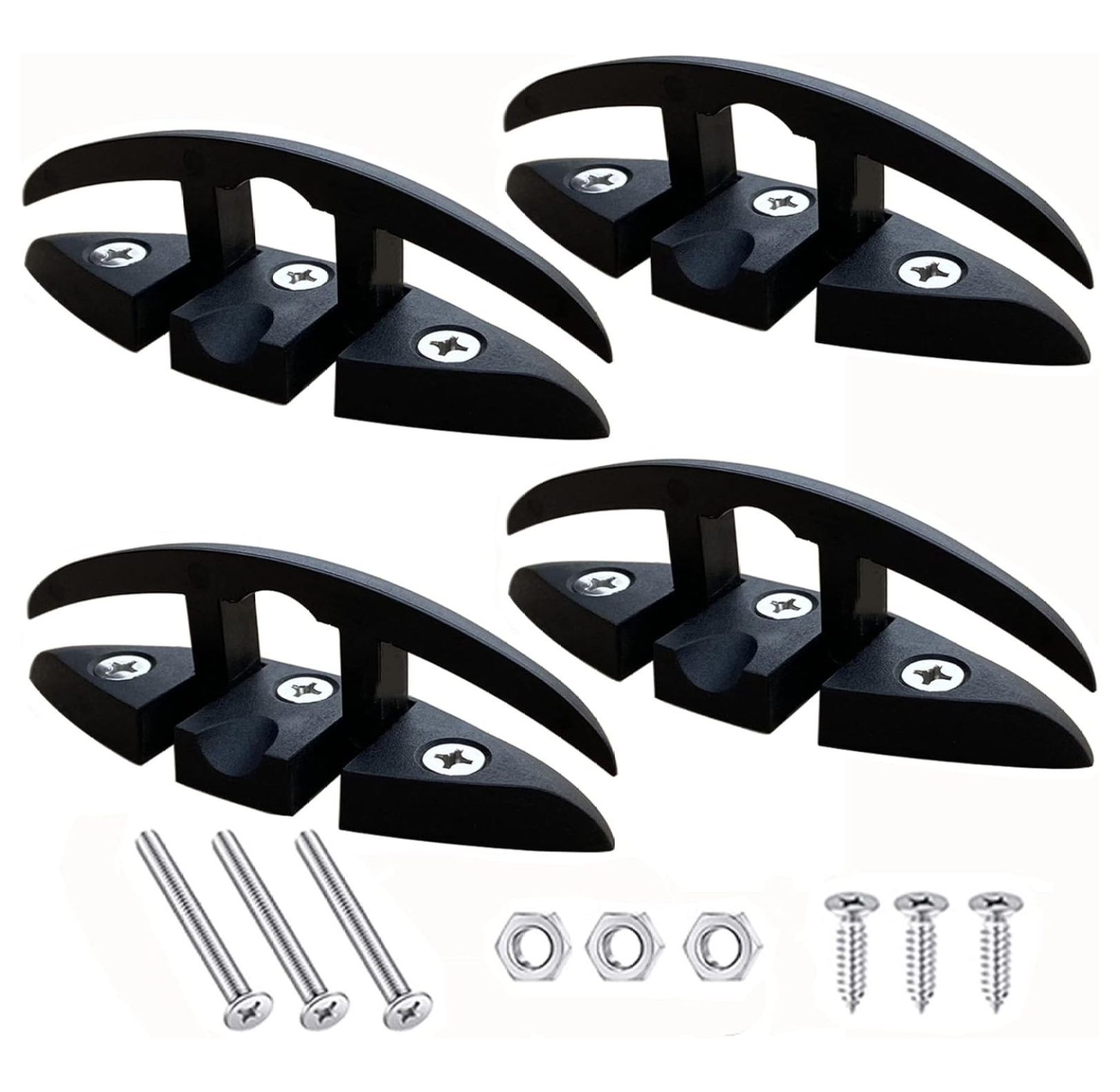 5" Folding Up Cleat Dock Deck Boat Marine Kayak Line Rope Mooring Cleat ...