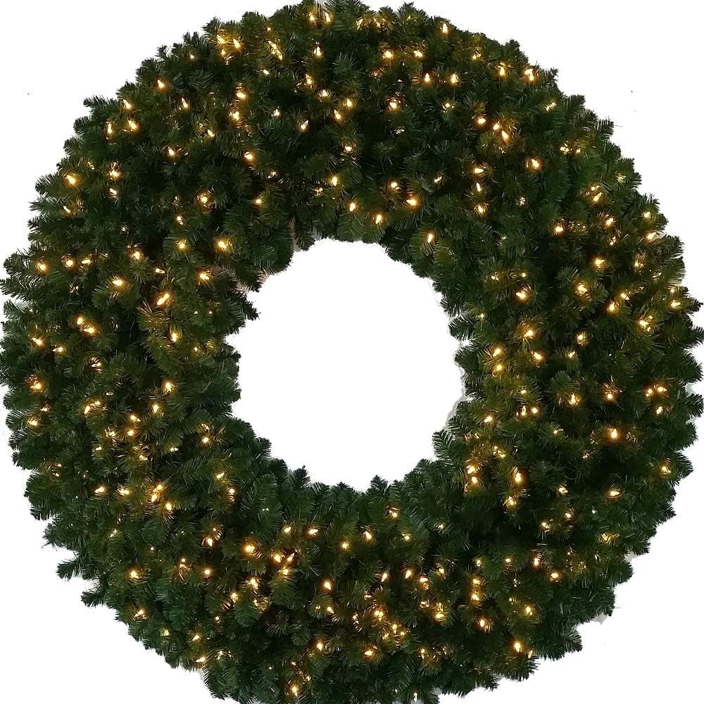 5 Foot (60 inch) L.E.D. Christmas Wreath - Walmart Business Supplies
