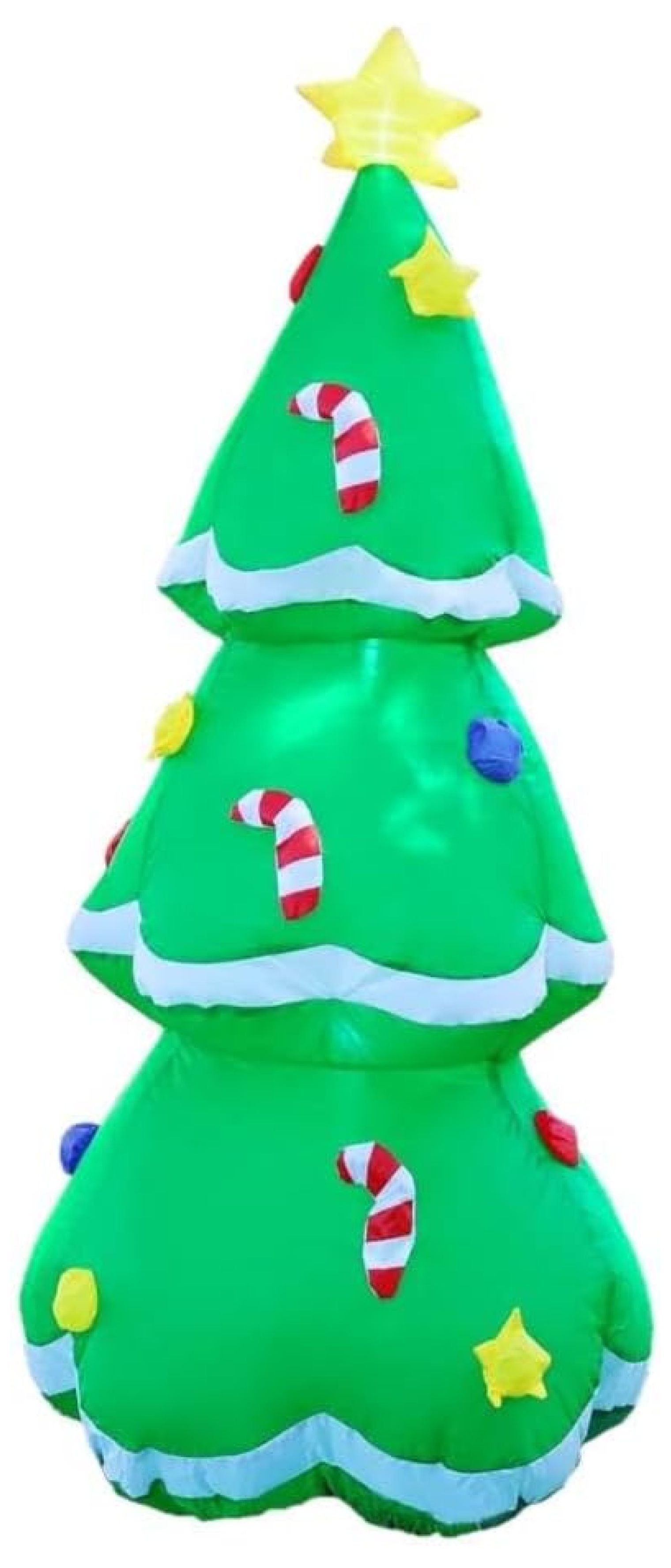 5 Foot Christmas Inflatables Tree with Hat, Blow Up Tree with Branch ...