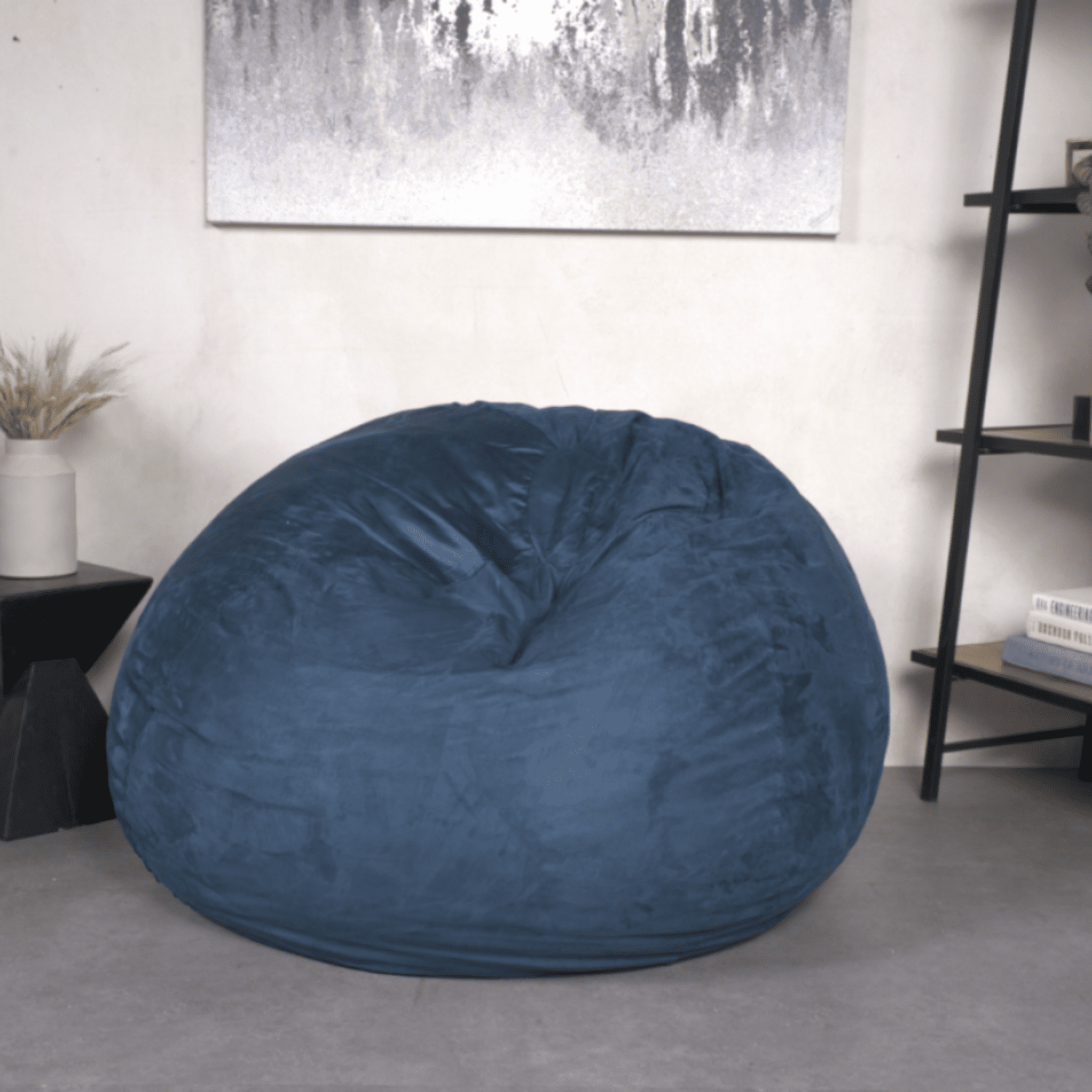 5-Foot Comfortable High-Density Shredded Foam Bean Bag Chair for Kids ...