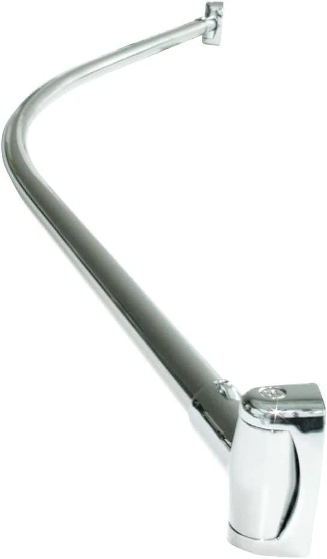 5-Foot Curved Shower Curtain Rod, 60" Stainless Steel Non-Telescoping ...