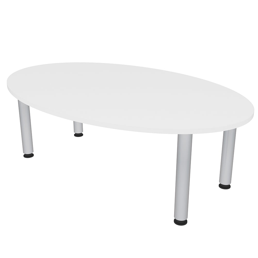 5-Foot Oval Conference Table With Post Legs And Power And Data Units ...