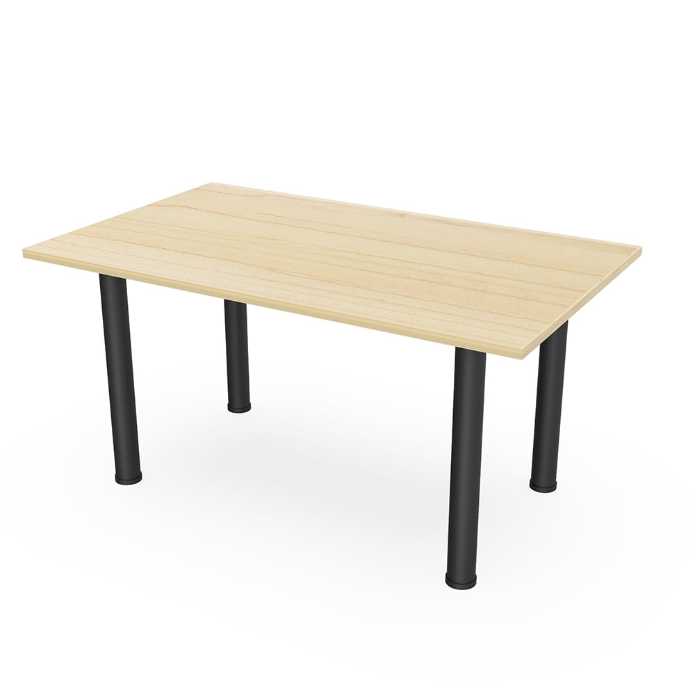 5 Foot Rectangular Conference Table Post Legs Power And Data - Walmart.com
