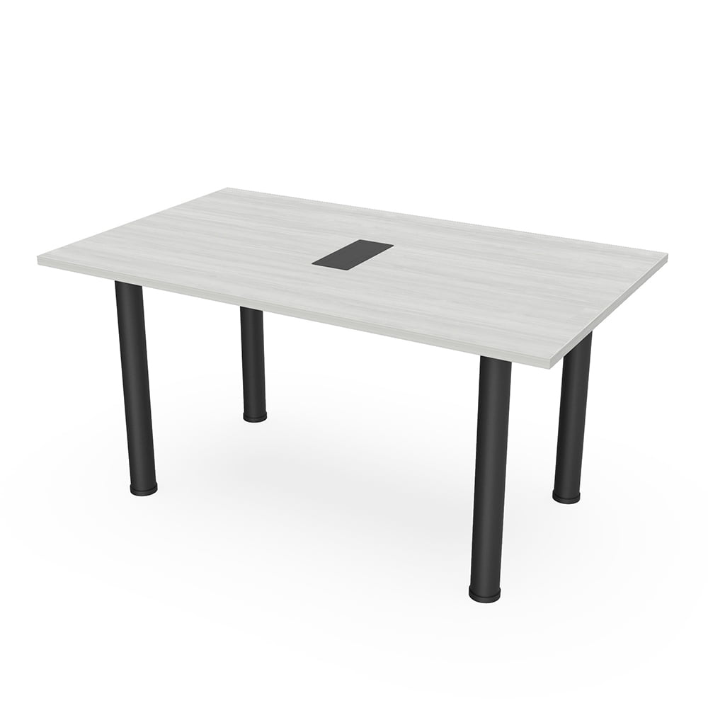 5 Foot Rectangular Conference Table Post Legs Power And Data - Walmart.com