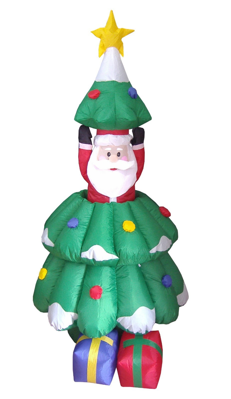5 Foot Tall Animated Inflatable Decoration Santa Pops In and Out ...