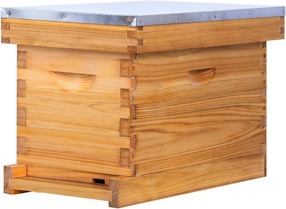 5 Frame Nuc Beehive Kit, Complete Bee Hive Nuc Box Coated with Beeswax ...