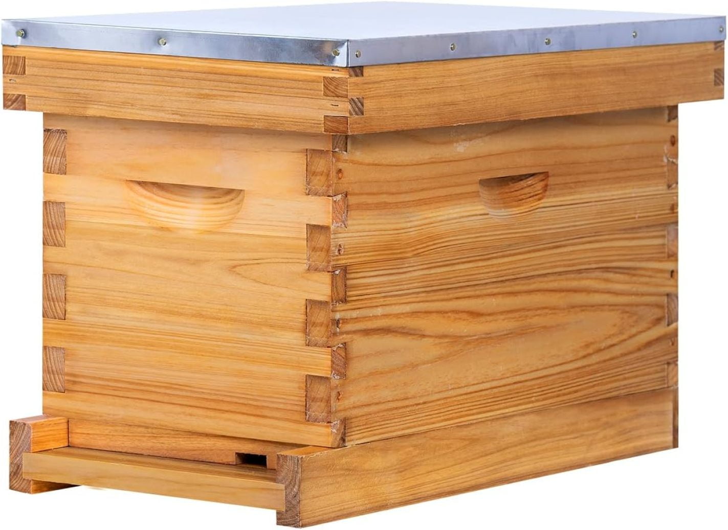 5 Frame Nuc Beehive Kit, Complete Bee Hive Nuc Box Coated with Beeswax Includes Beehive Frames ...