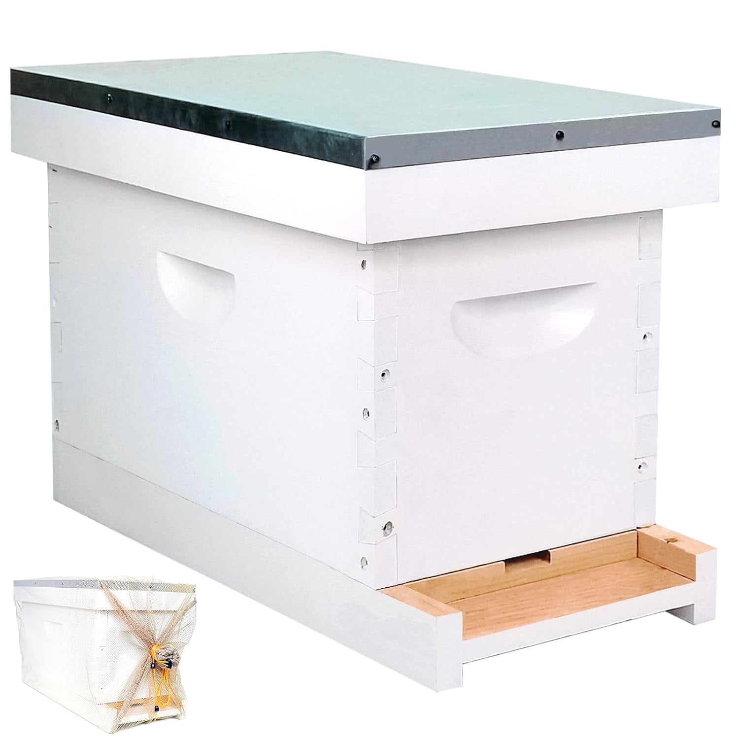 5 Frame Nuc Beehive with Mesh Transport Bag, Hand Painted Bee Hive Nuc ...